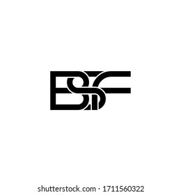 Bsf Letter Original Monogram Logo Design: стоковая векторная графика ...
