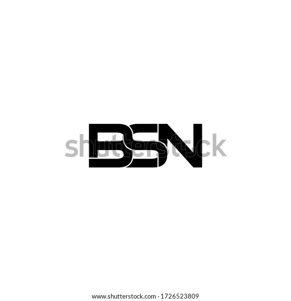 Bsn Letter Original Monogram Logo Design Stock Vector (Royalty Free ...