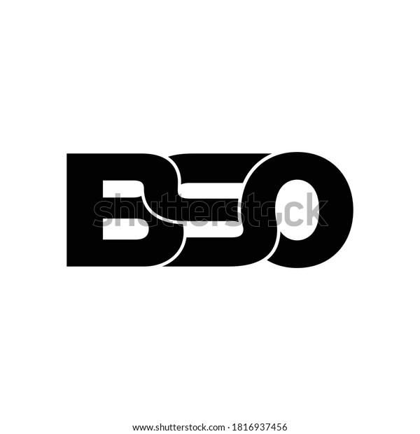 Bso Letter Monogram Logo Design Vector Stock Vector (Royalty Free ...