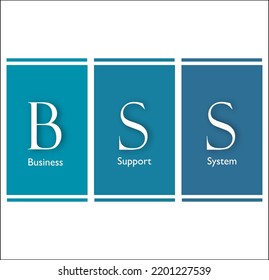 Bss Acronym Business Support System Infographic Stock Vector (Royalty ...