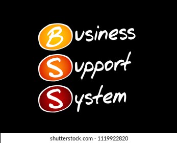 Bss Business Support System Acronym Concept Stock Vector (Royalty Free ...