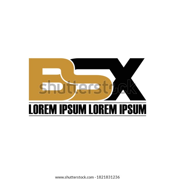 Bsx Letter Monogram Logo Design Vector Stock Vector (Royalty Free ...