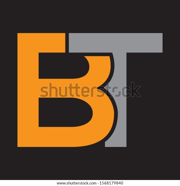 Bt Company Letter Vector Logo Stock Vector (Royalty Free) 1568179840