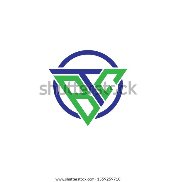 Btc Tbc Circle Unique Logo Design Stock Vector (Royalty Free ...