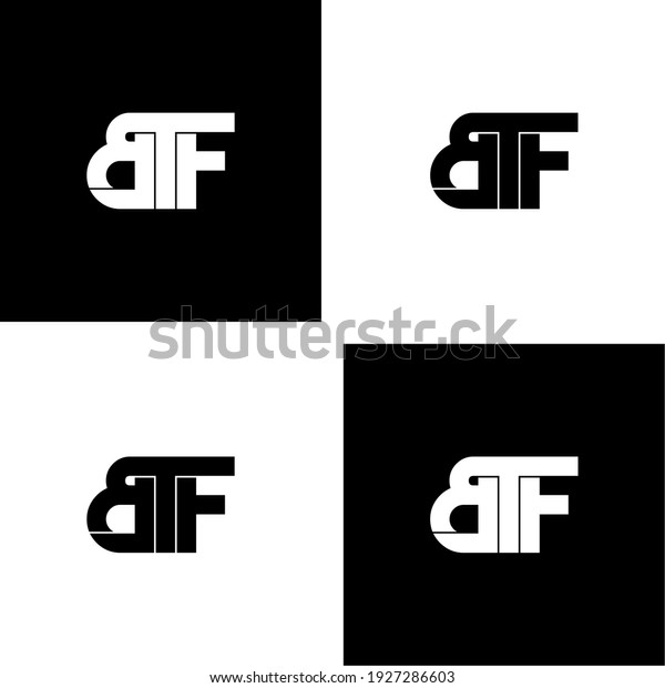 Btf Letter Original Monogram Logo Design Stock Vector (Royalty Free ...