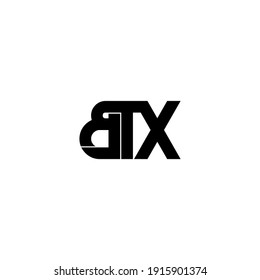Vektor Stok Btx Letter Original Monogram Logo Design (Tanpa Royalti ...