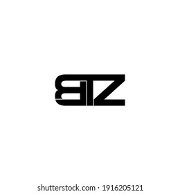 letra btz diseño original del logotipo: vector de stock (libre de ...
