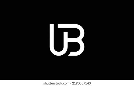 Bu Ub Letter Initial Logo Design Stock Vector (Royalty Free) 2190537143 ...