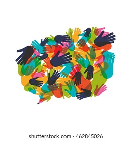 Bubble Hand Finger Gesture Palm Icon Stock Vector (Royalty Free ...