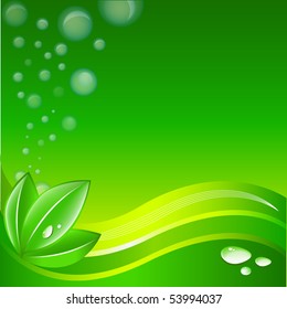 Bubble Leaves Background Stock Vector (Royalty Free) 53994037 ...
