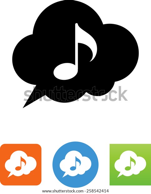 Bubble Musical Note Sing Icon Stock Vector (Royalty Free) 258542414 ...