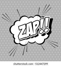 Bubble Pop Art Zap Design Stock Vector (Royalty Free) 512447299 ...