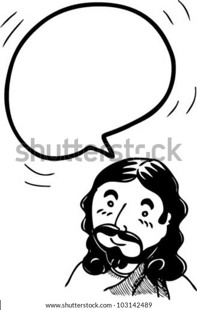 Bubble Speech Jesus Stock Vector (Royalty Free) 103142489