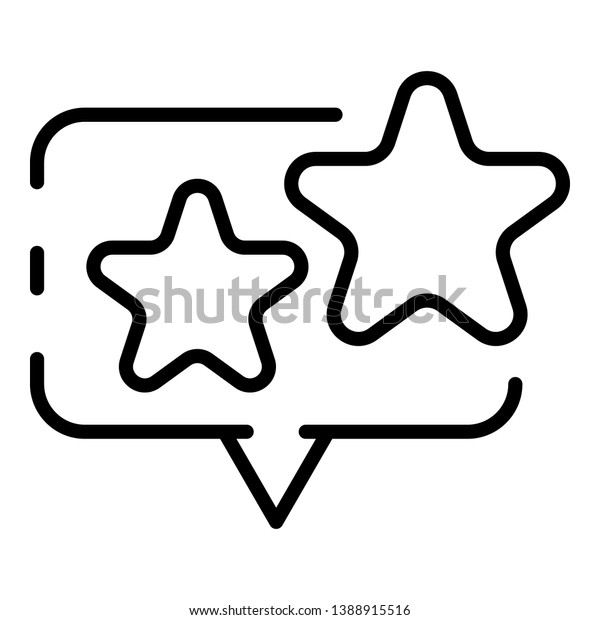 Bubble Stars Icon Outline Bubble Stars Stock Vector (Royalty Free ...