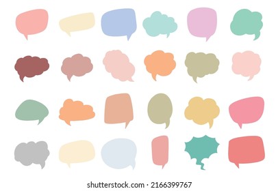 Bubble Text Pastel Color Vector Collection Stock Vector (Royalty Free ...