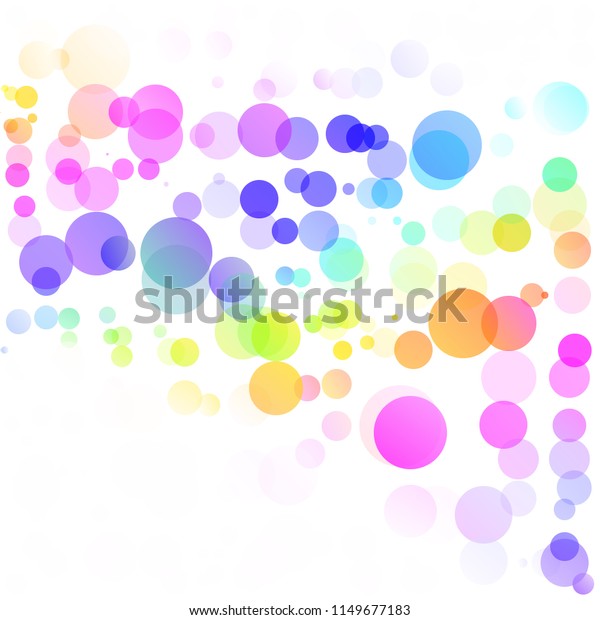 Bubbles Circle Dots Unique Colorful Bright Stock Vector (Royalty Free ...