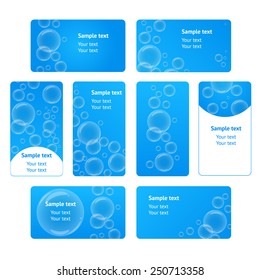 Bubbles Egift Card Set Stock Vector (Royalty Free) 250713358 | Shutterstock
