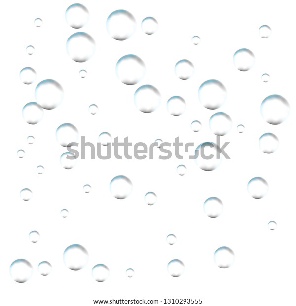 Bubbles On White Background Simple Design Stock Vector (Royalty Free ...
