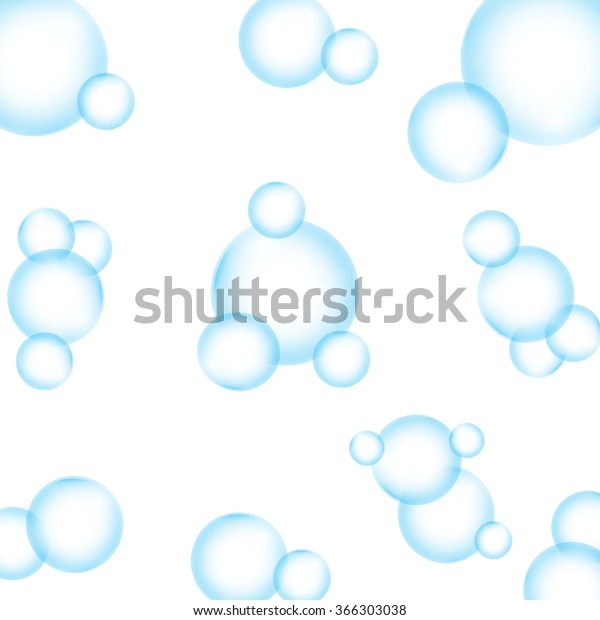 Bubbles White Background Stock Vector (Royalty Free) 366303038