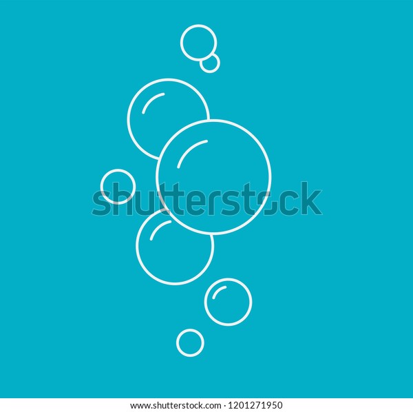 Bubbly Symbols Soap Foam Bubbles Vector Stock Vector (Royalty Free ...