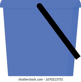 Bucket 2d Vector Illustration Isolated Stock Vector (Royalty Free ...