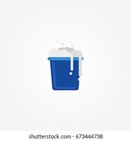 Bucket Bubble Laundry Service Template Design: เวกเตอร์สต็อก (ปลอดค่า ...