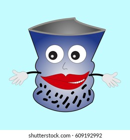 Bucket Eyes Smiling Vector Stock Vector (Royalty Free) 609192992 ...