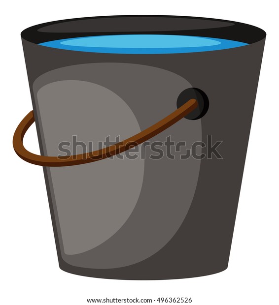Bucket Full Water Illustration Stock Vector (Royalty Free) 496362526