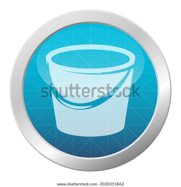 Bucket Icon Housekeeping Cleaning Tool On Stock Vector (Royalty Free ...