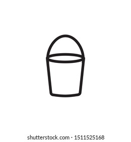 Bucket Icon Vector Symbol Template Stock Vector (Royalty Free ...