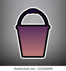 Bucket Sign Garden Vector Dark Red Stock Vector (Royalty Free) 1181514226