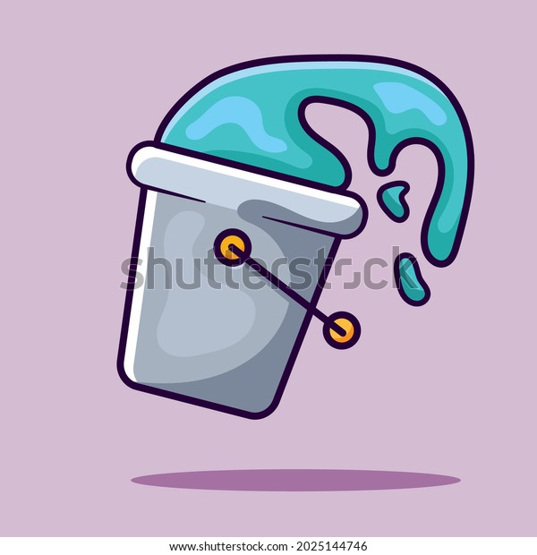 Bucket Splash Water Isolated Vector Illustration Stock Vector (Royalty ...