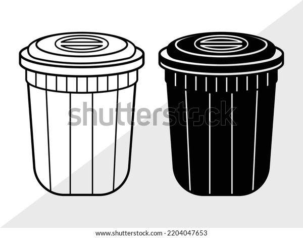 Bucket Svg Printable Vector Illustration Stock Vector (Royalty Free ...