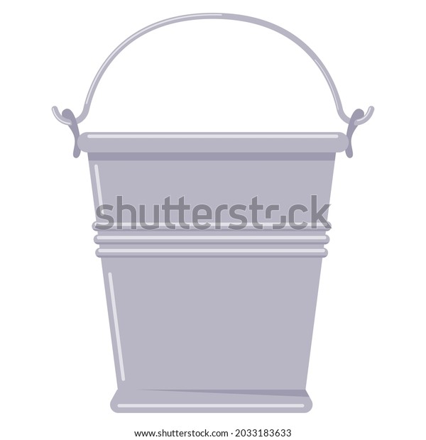 Bucket Vector Cartoon Illustration Isolated On Stock Vector (Royalty ...