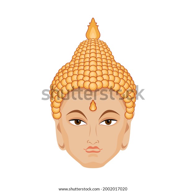 Buddha Face Icon Vector Beautiful Buddha Stock Vector (Royalty Free ...