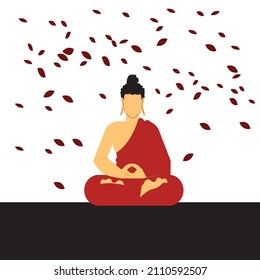 Buddha Vector Art Illustration Design Stock Vector (Royalty Free ...