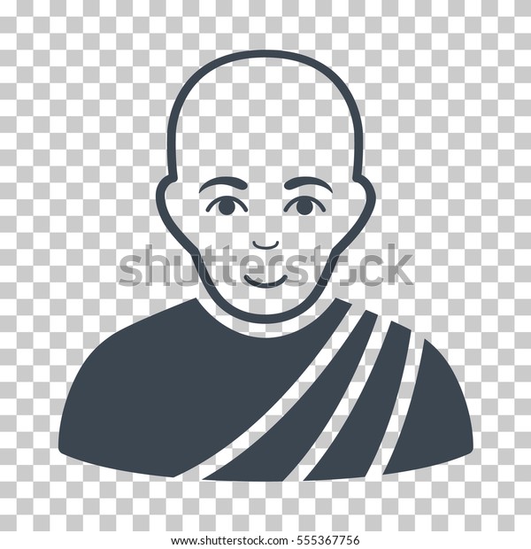 Buddhist Monk Vector Pictogram Illustration Style Stock Vector (Royalty ...