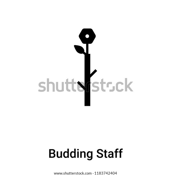 Budding Staff Icon Vector Isolated On Stock Vector (Royalty Free ...