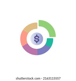 Budget Balance Flat Icon Vector Sign Stock Vector (Royalty Free ...