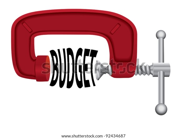 Budget Crunch Stock Vector (Royalty Free) 92434687 | Shutterstock