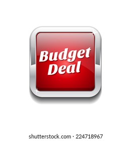 Budget Deal Red Vector Icon Button Stock Vector (Royalty Free ...