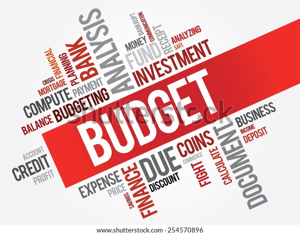 Budget Word Cloud Business Concept Stock Vector (Royalty Free ...