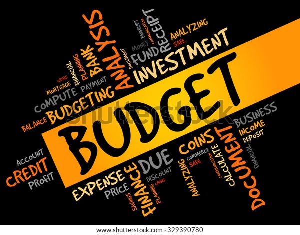 Budget Word Cloud Business Concept Stock Vector (Royalty Free ...