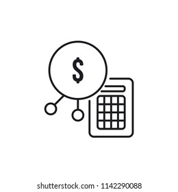 Budgeting Modern Simple Ui Vector Icon Stock Vector (Royalty Free ...