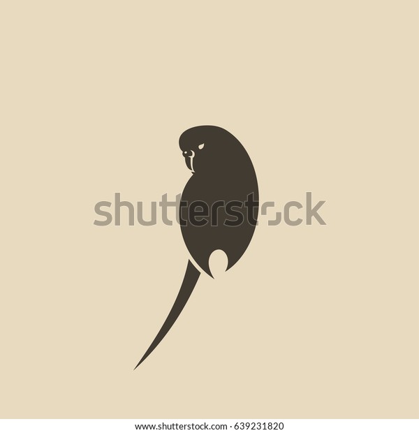 Budgie Icon Budgerigar Parakeet Vector Illustration Stock Vector ...