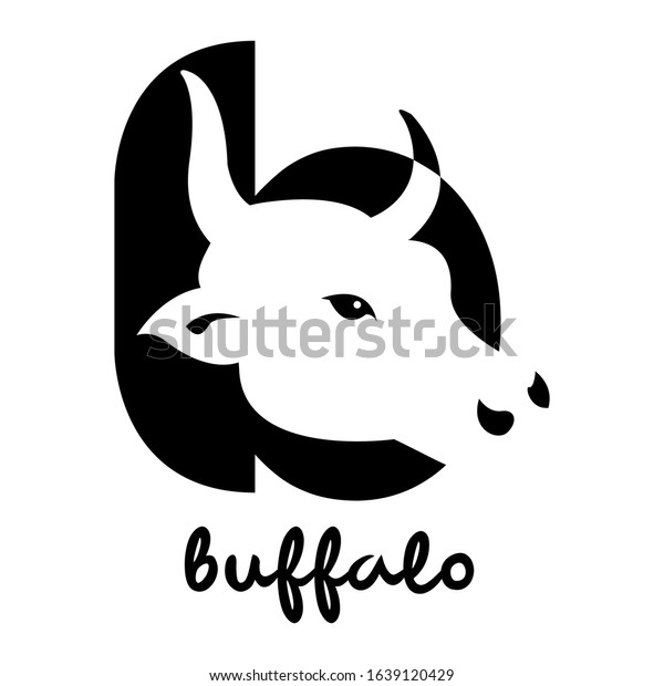 Buffalo Animal Logo Vector Design Stock Vector (Royalty Free ...