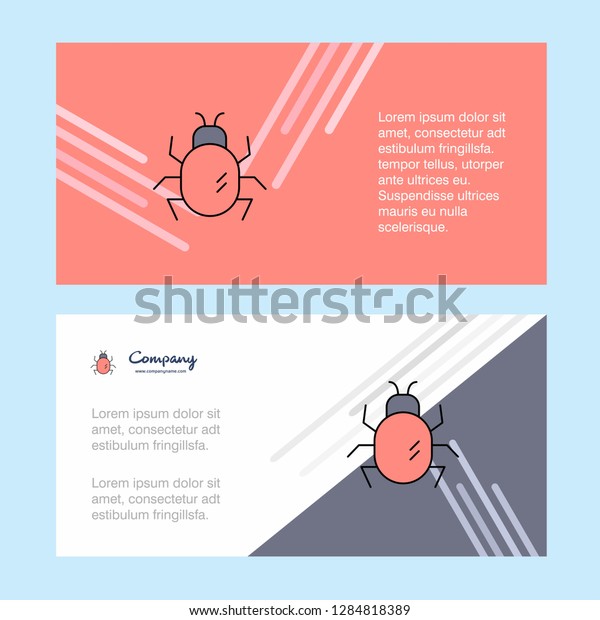 Bug Abstract Corporate Business Banner Template Stock Vector (Royalty ...
