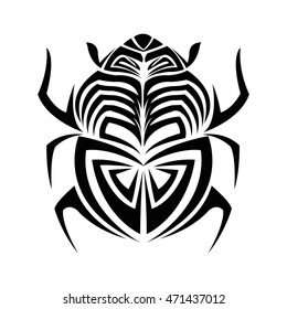 Bug Insect Tattoo Animal Draw Abstract Stock Vector (Royalty Free ...