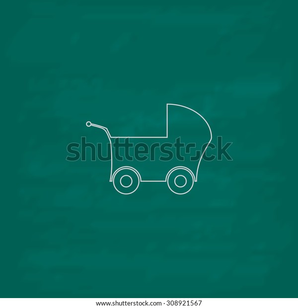 Buggy Outline Vector Icon Imitation Draw Stock Vector (Royalty Free ...