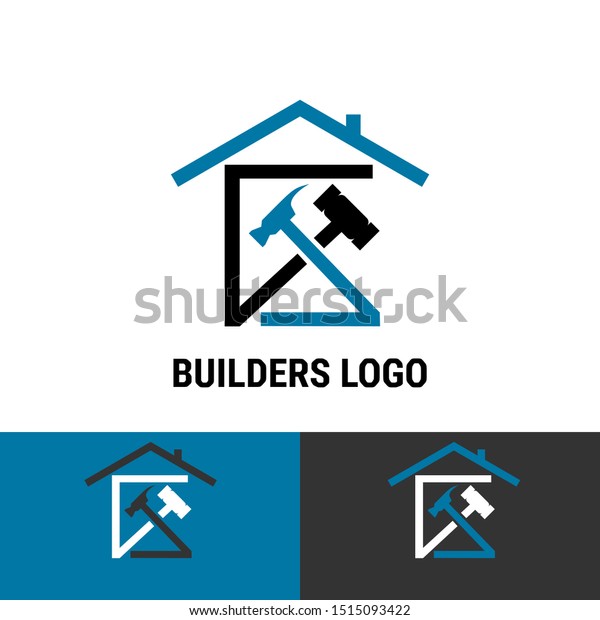 Builder Construction Business Template Symbol House Stock Vector ...